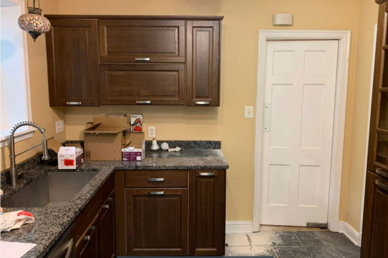 Small Poorly Designed Kitchen Transformed in to Unique IKEA Kitchen