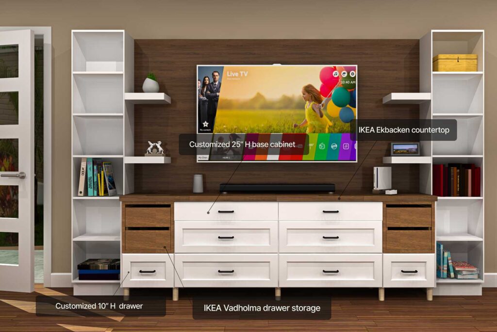 Personalized Media Center Design with IKEA Products