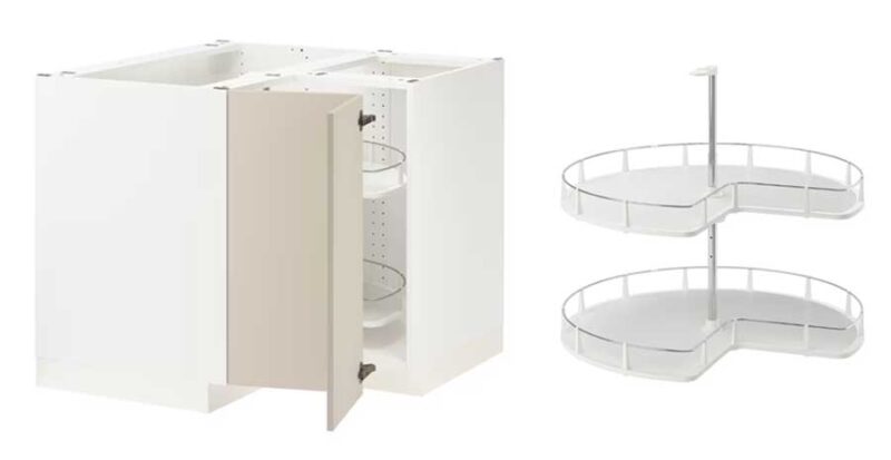 IKEA Kitchen Corner Cabinets for L or U-shaped Kitchen
