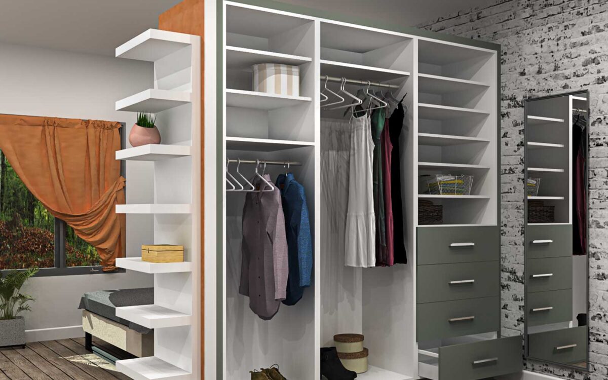 Using IKEA SEKTION Cabinets for Unique Closet Design