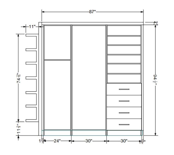 Using IKEA SEKTION Cabinets for Unique Closet Design